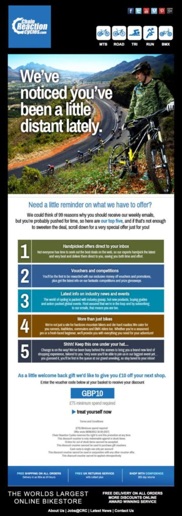 6 examples of customer re-engagement emails that just work - Nosto